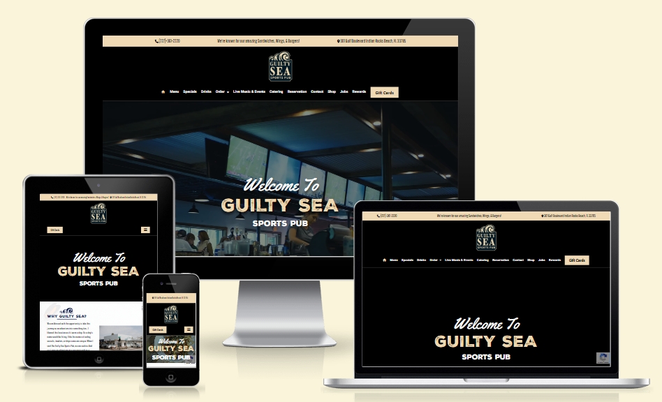 Guilty Sea | Digital Marketing for sports pub | PBBelltech